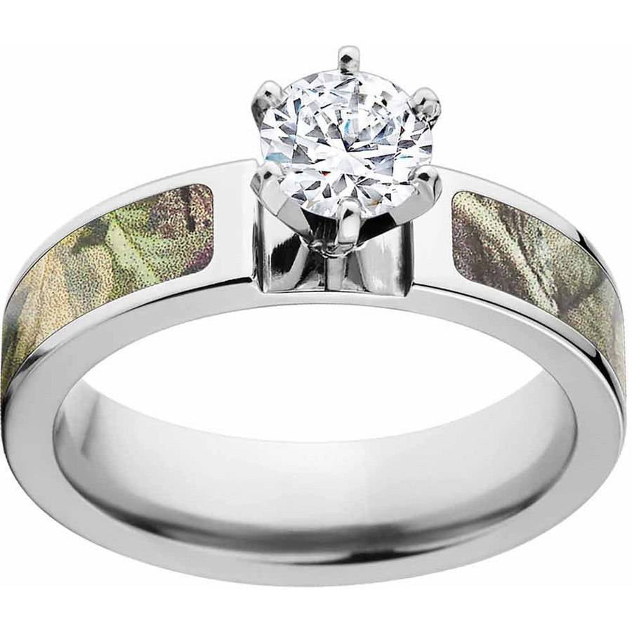 RealTree AP Green Women's Camo Engagement Ring Cobalt and 14kt White ...
