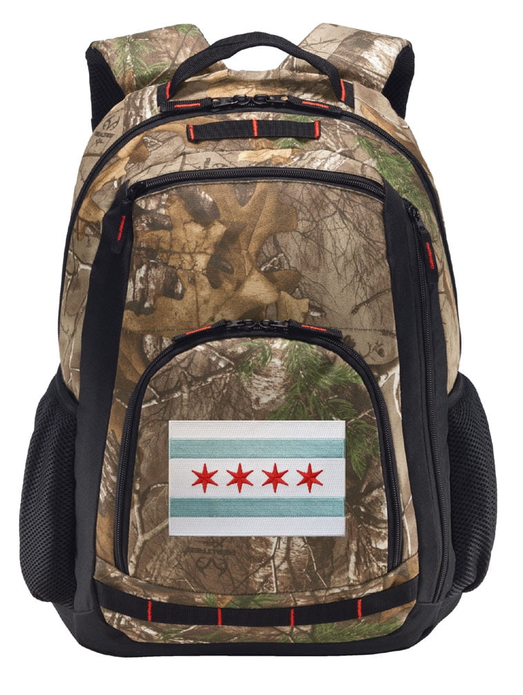 RealTree Camo Chicago Backpack Chicago Flag Camo Backpack with Laptop ...
