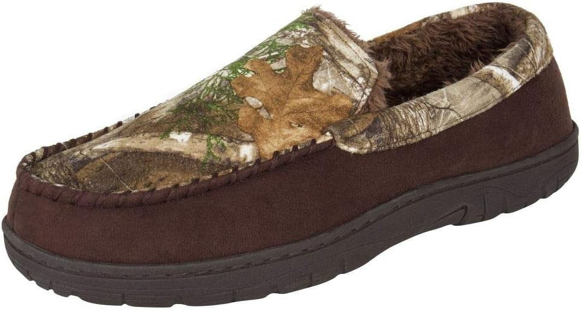RealTree Men's Camo Indoor/Outdoor Clog & Moccasin House Slippers ...