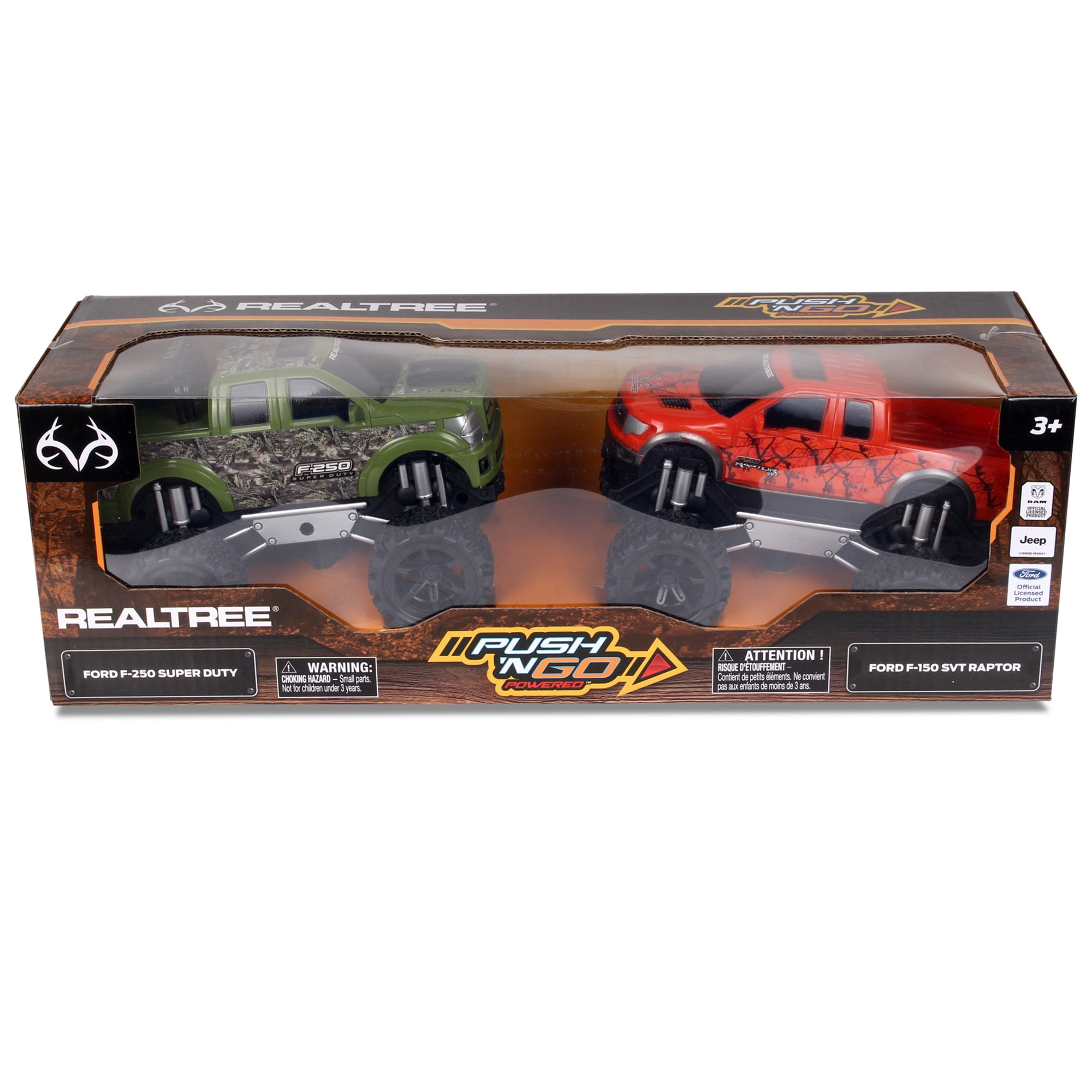RealTree: Push & Go Ford F-150 SVT Raptor & F-250 Super Duty Trucks, 2 ...