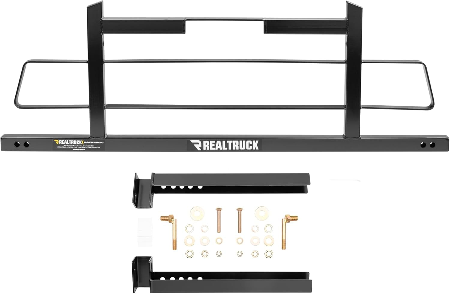 RealTruck Backrack Hardware Kit for use w/ 21" Toolbox, Black, No Drill ...