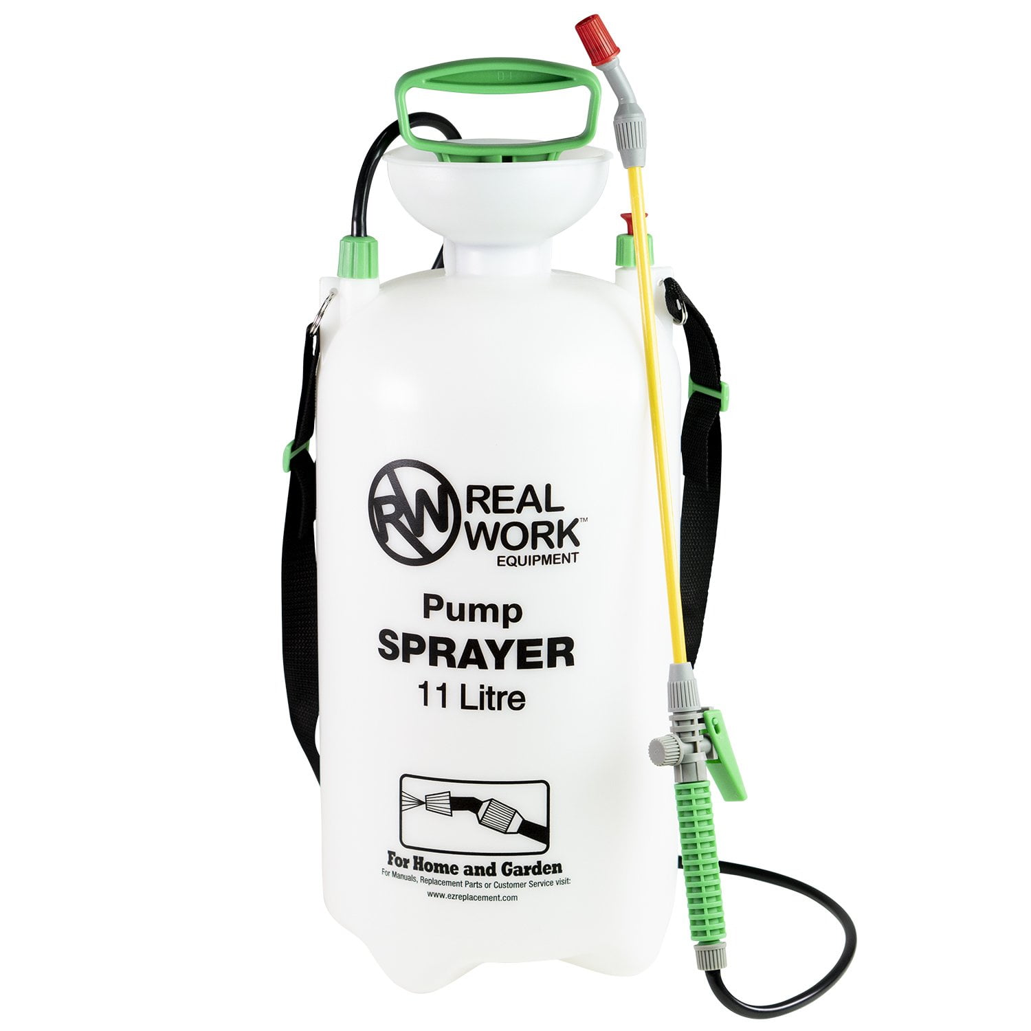 RealWork 3 Gallon Handheld Tank Sprayer, Plastic, 9x9x21.5 inches ...