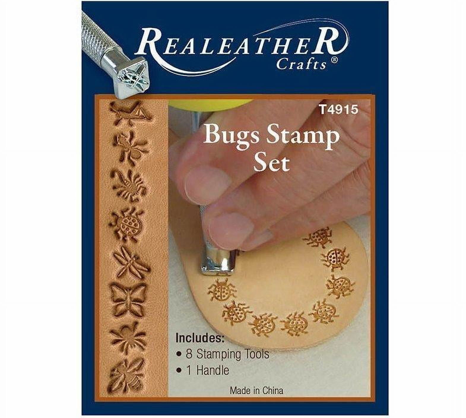Realeather, Leathercraft Bugs Leather Stamp Set, T4915, 8 Stamps ...