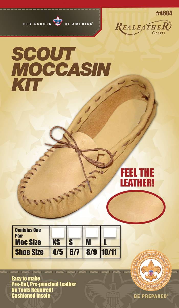Realeather(R) Crafts Leather Moccasin Kit-Size 4/5 - Walmart.com