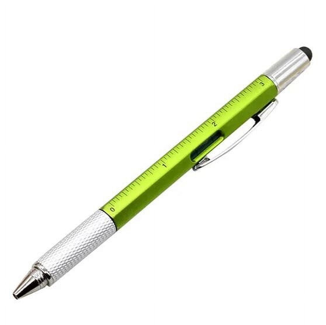 Realhomelove 6 in 1 Metal Tech Tool Ballpoint Pens with Ruler, Level ...
