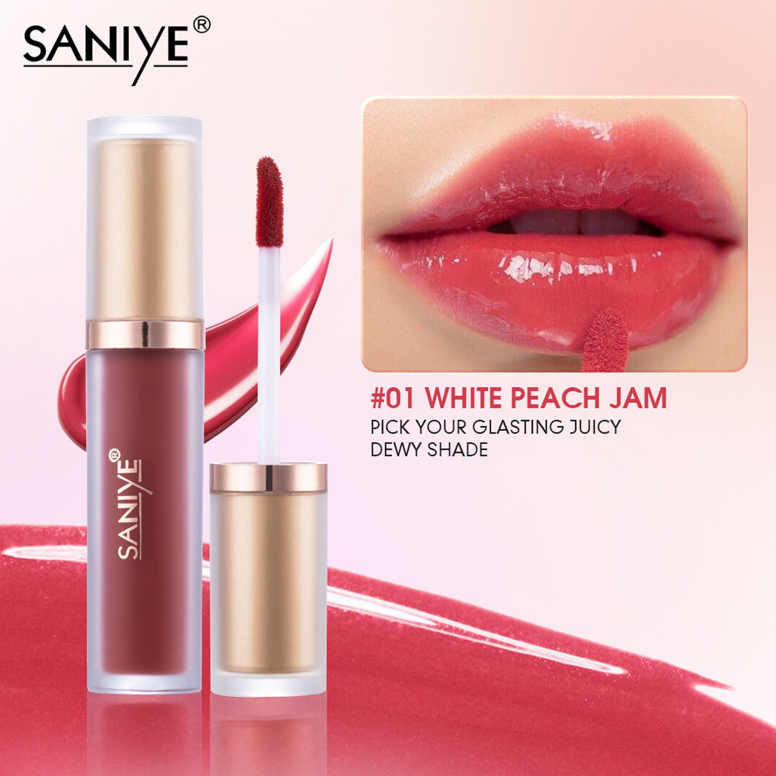 Sdjma Matte Moisturizing Light Lip Gloss Hydrating Shimmery Lip Gloss