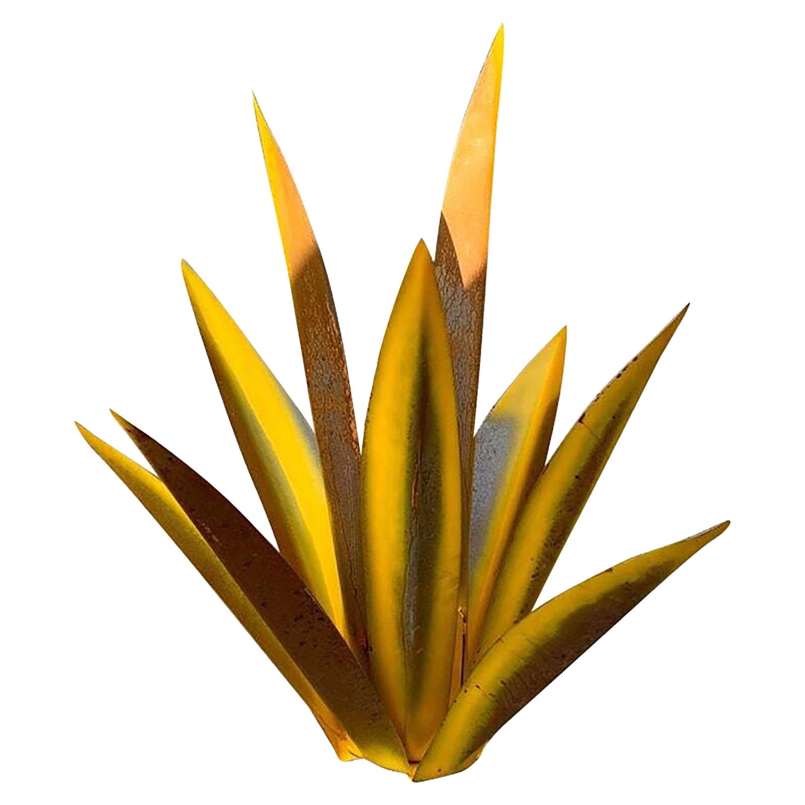 Realhomelove Metal Agave Yard Art, Decorative Tequila Rustic Garden ...