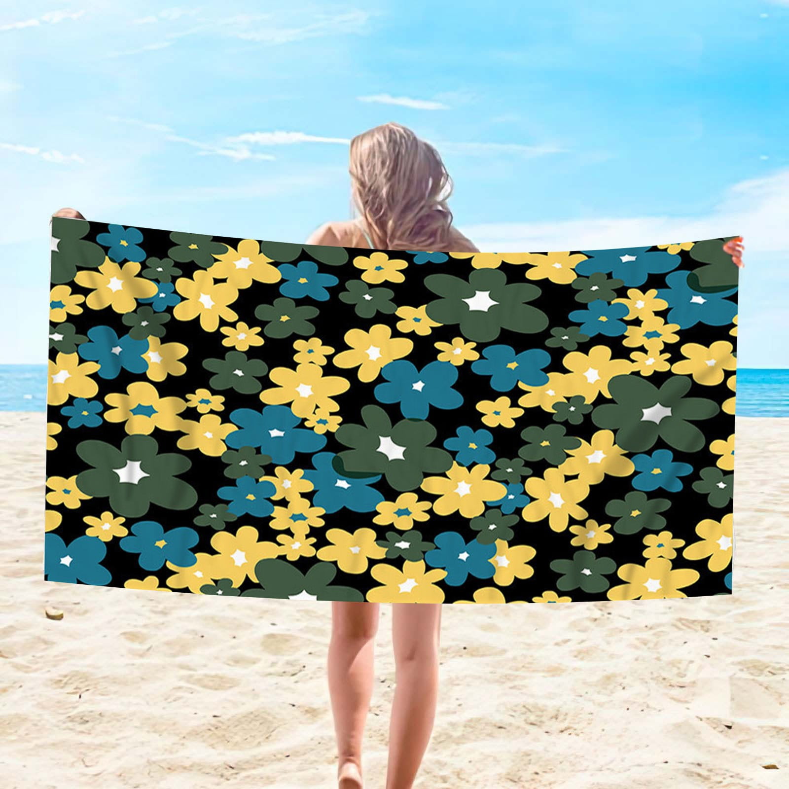 SDJMa Personalized Beach Towel – Pretty Pattern – Vacation Gear — for ...