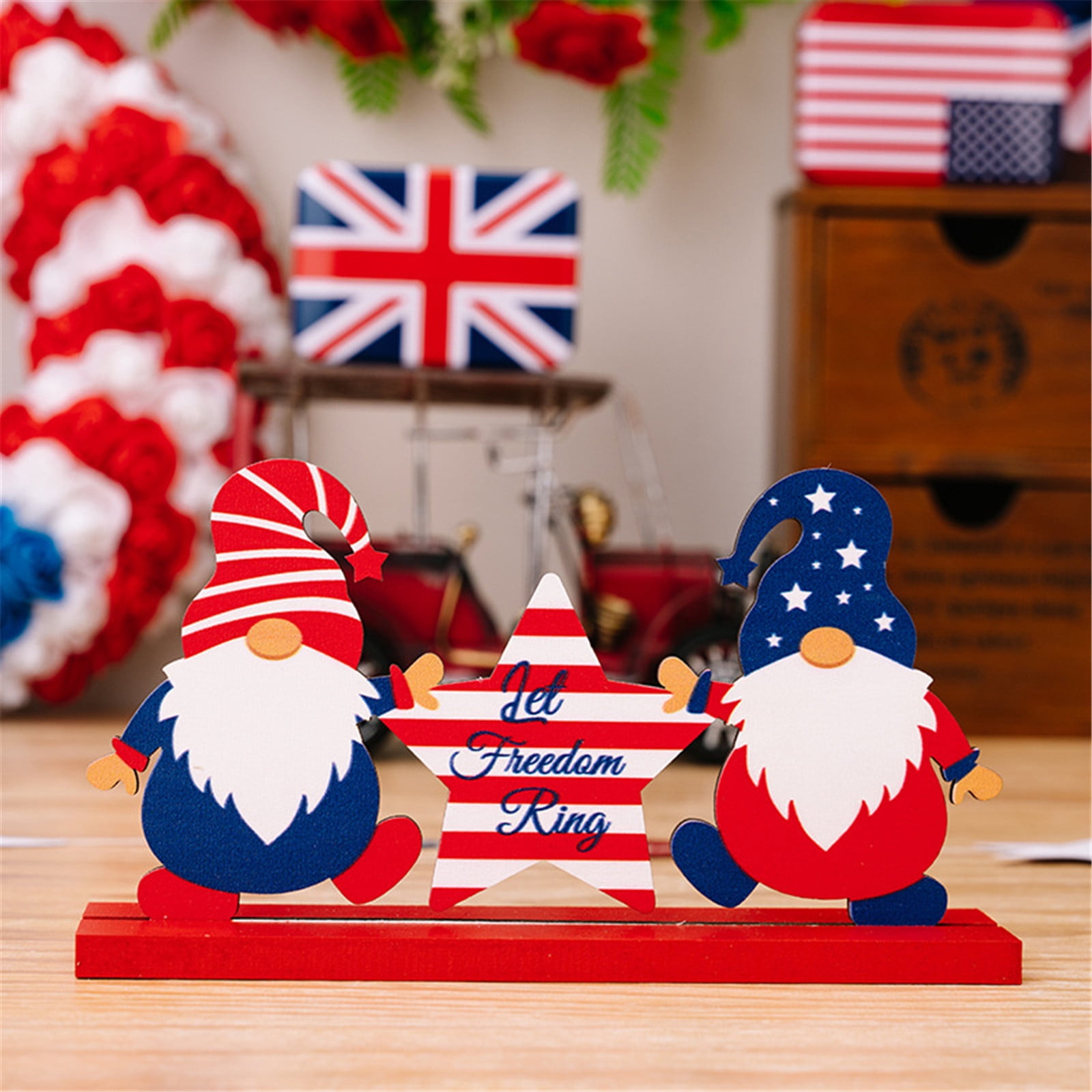 Realhomelove Patriotic Table Decoration Signs Memorial Day Table Decor