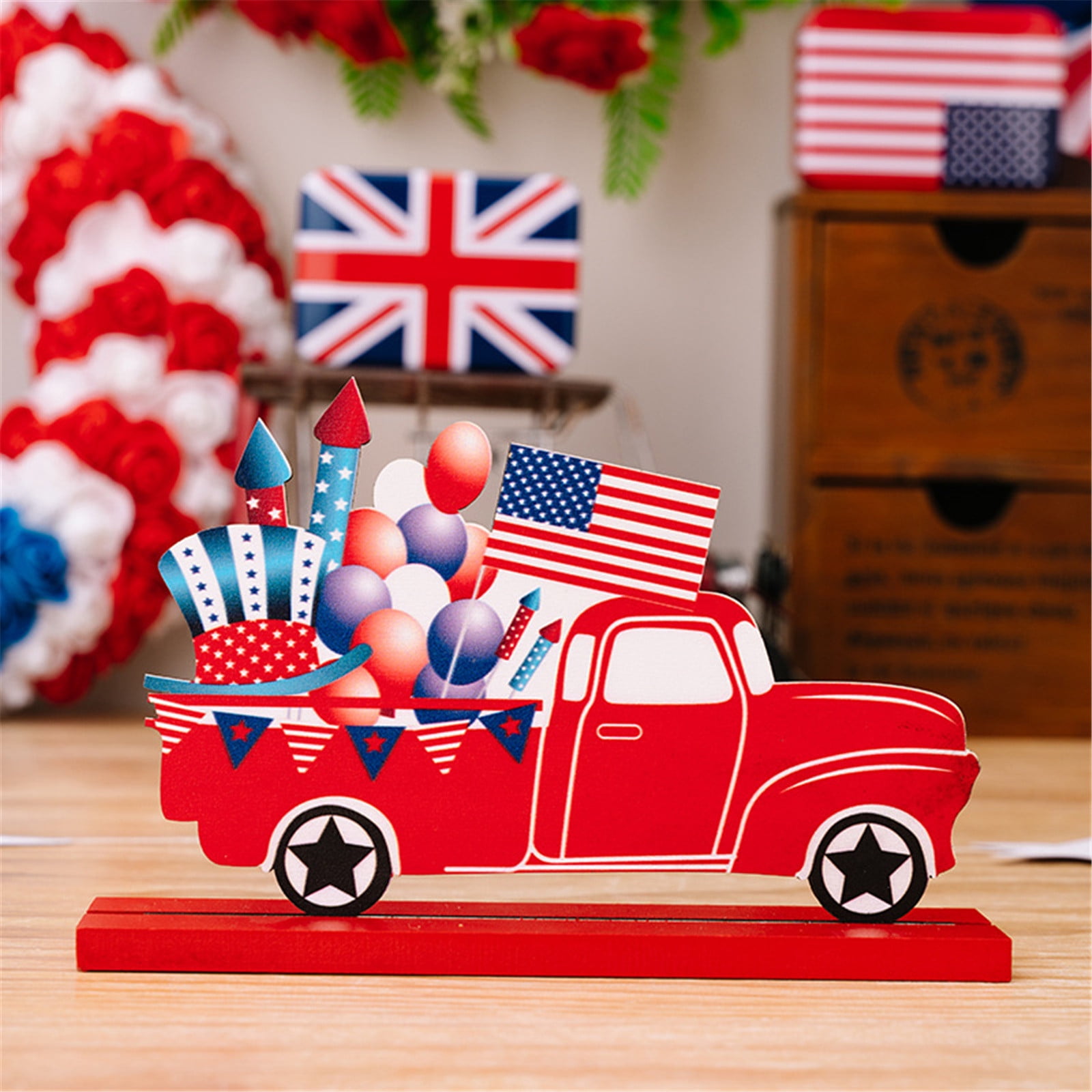 Realhomelove Patriotic Table Decoration Signs Memorial Day Table Decor