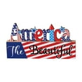 Realhomelove Patriotic Table Decoration Signs Memorial Day Table Decor