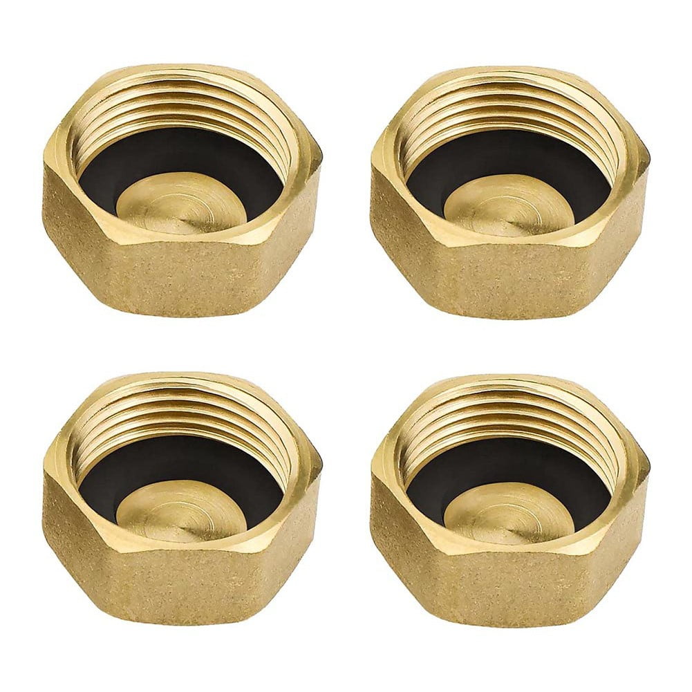 Reali 4pc FEMALE BLANKING CAP 3/4" WASHING MACHINE RADIATOR VALVE ...