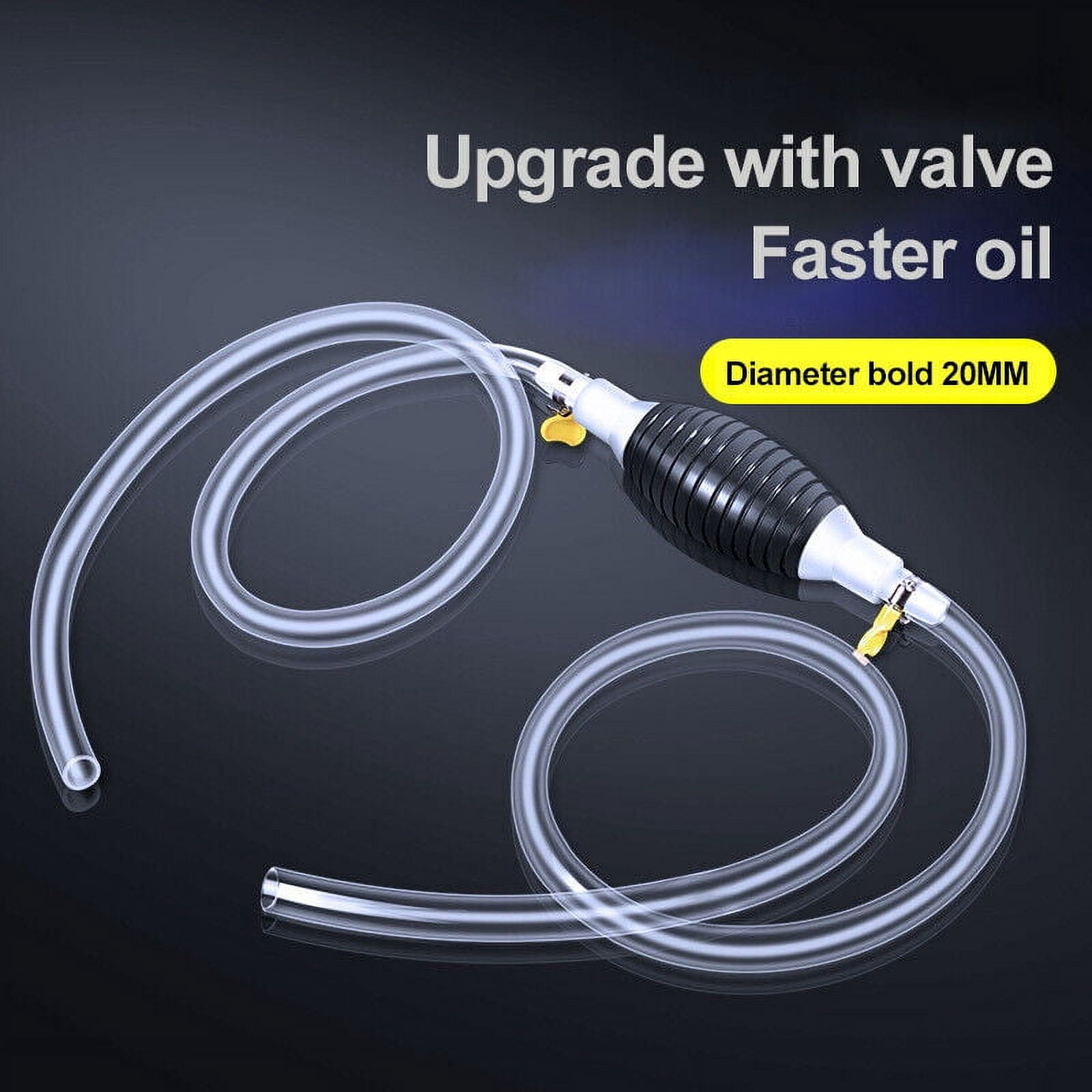 Reali Liquid Oil Water Fluid Transfer Siphon Hand Pump Kit Manual Fuel ...