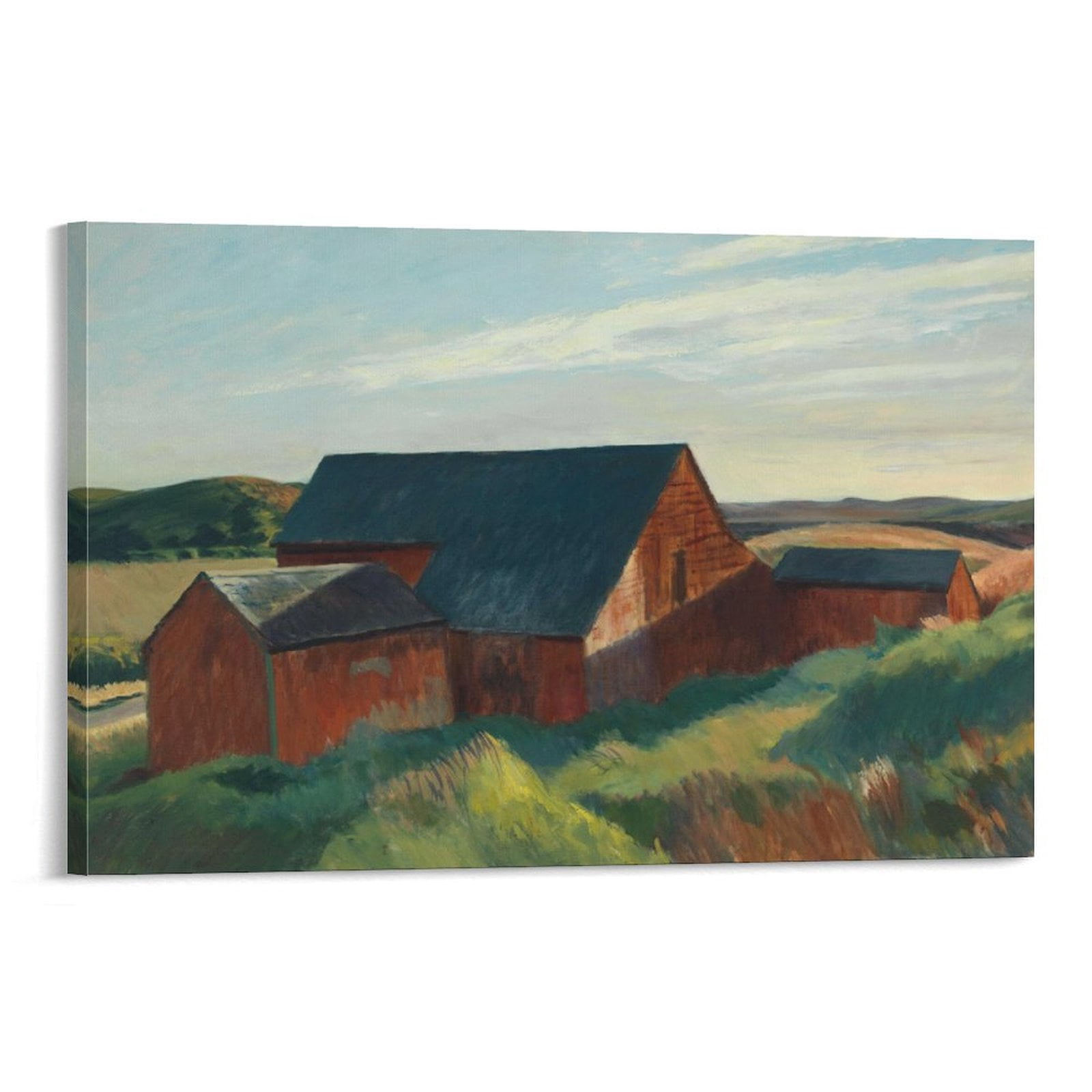 Realist Painters Edward Hopper Cobb's Barn Truro South Poster Artworks ...