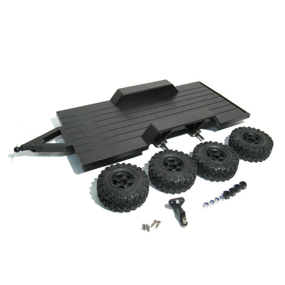 Realistic 1/18 Scale Remote Control Crawlers Car Trailer with Tow ...