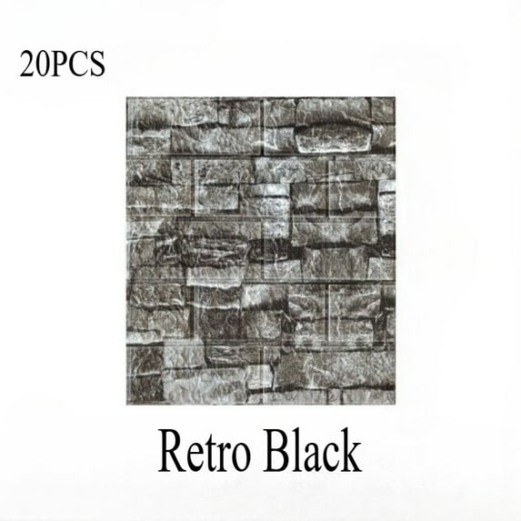 Realistic 3D Brick and Stone Wall Stickers - Self-Adhesive Waterproof ...