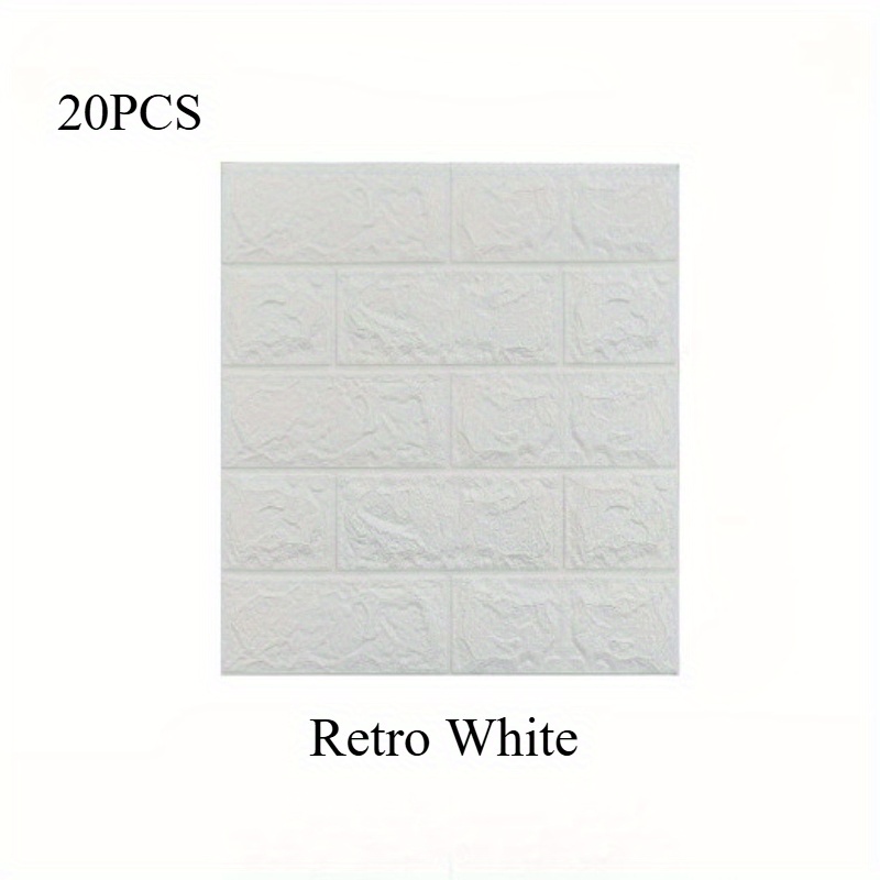 Realistic 3D Brick and Stone Wall Stickers - Self-Adhesive Waterproof ...