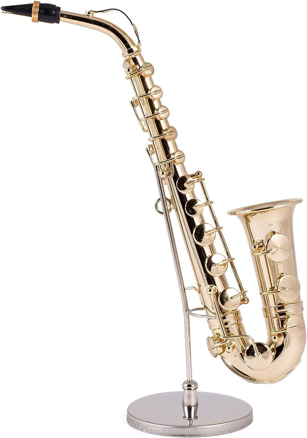 Realistic 6.5" GOLD SAXOPHONE Miniature Musical Instrument Figurine, by ...