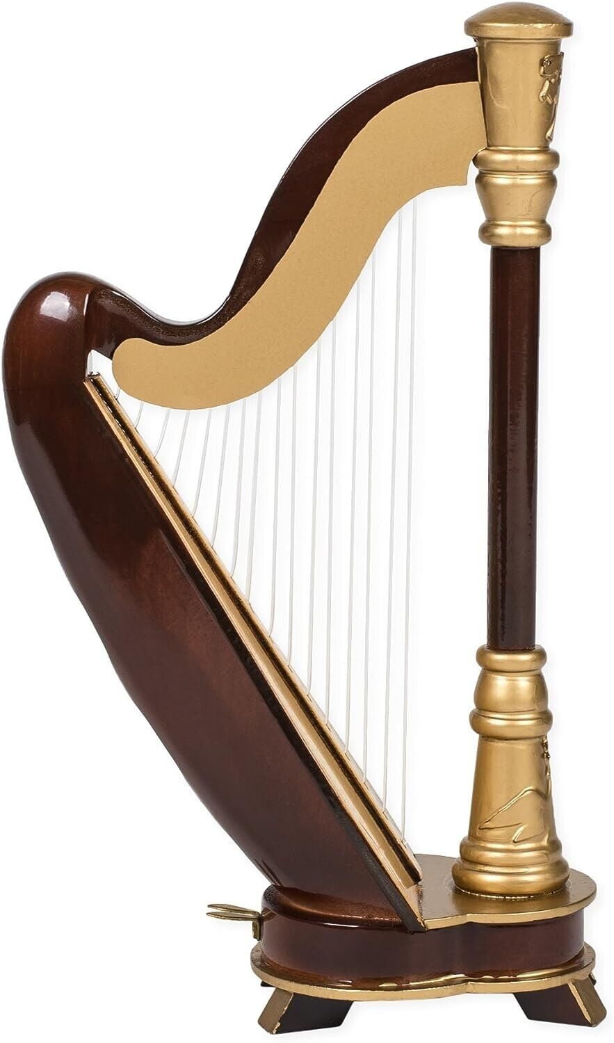 Realistic 8" HARP Miniature Musical Instrument Figurine, by Broadway ...