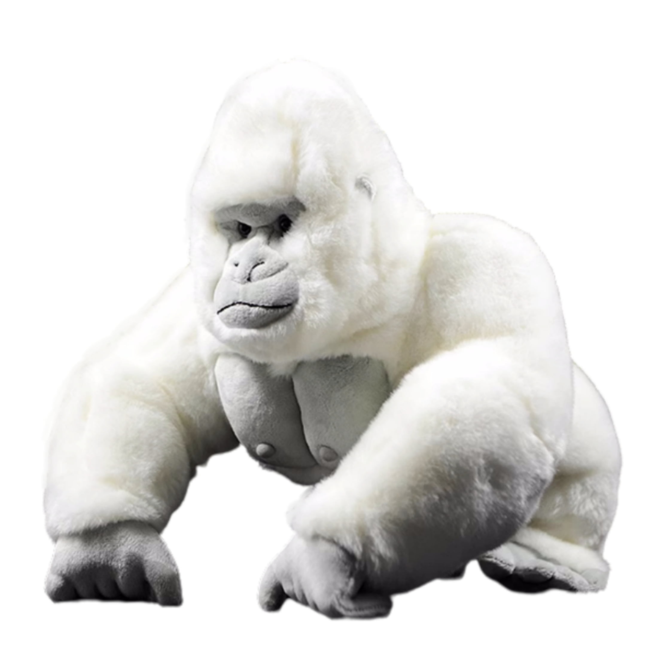 Realistic Albino Orangutan Stuffed Animal,Soft Chimpanzee Plush Toy ...