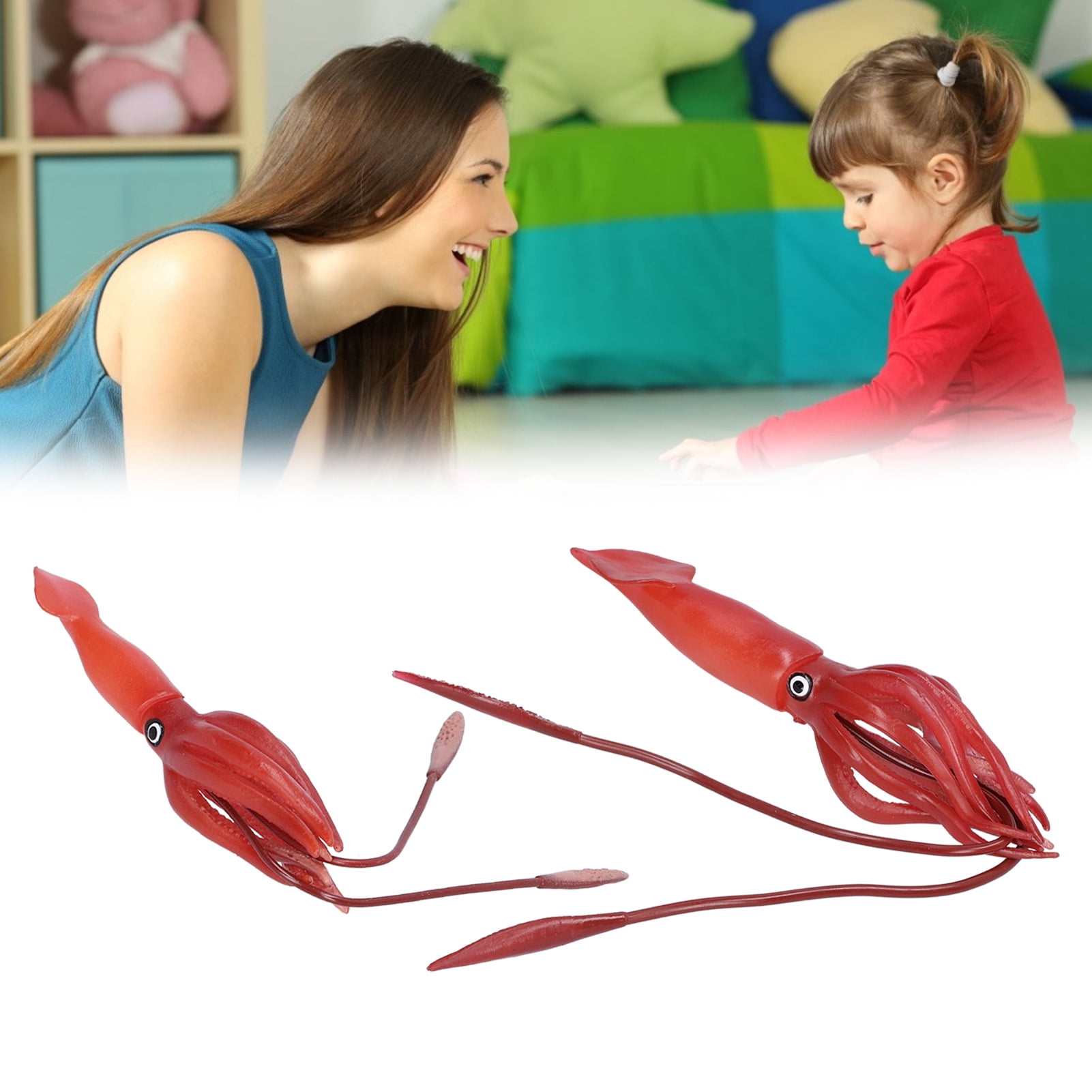 Realistic Animal Figures Squid Sea Animal Toy, Squid Toys Realistic ...