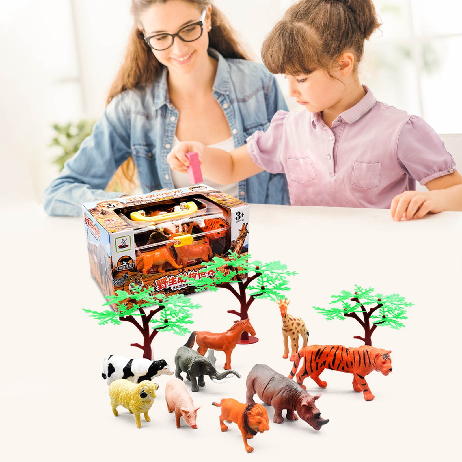Christmas Clearance Realistic Animal Figurines Play Set - Educational ...
