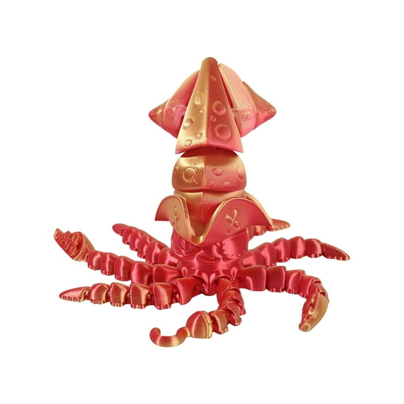 Realistic Articulated Squid Toy Figure, Flexible Tentacles, Unique Home ...