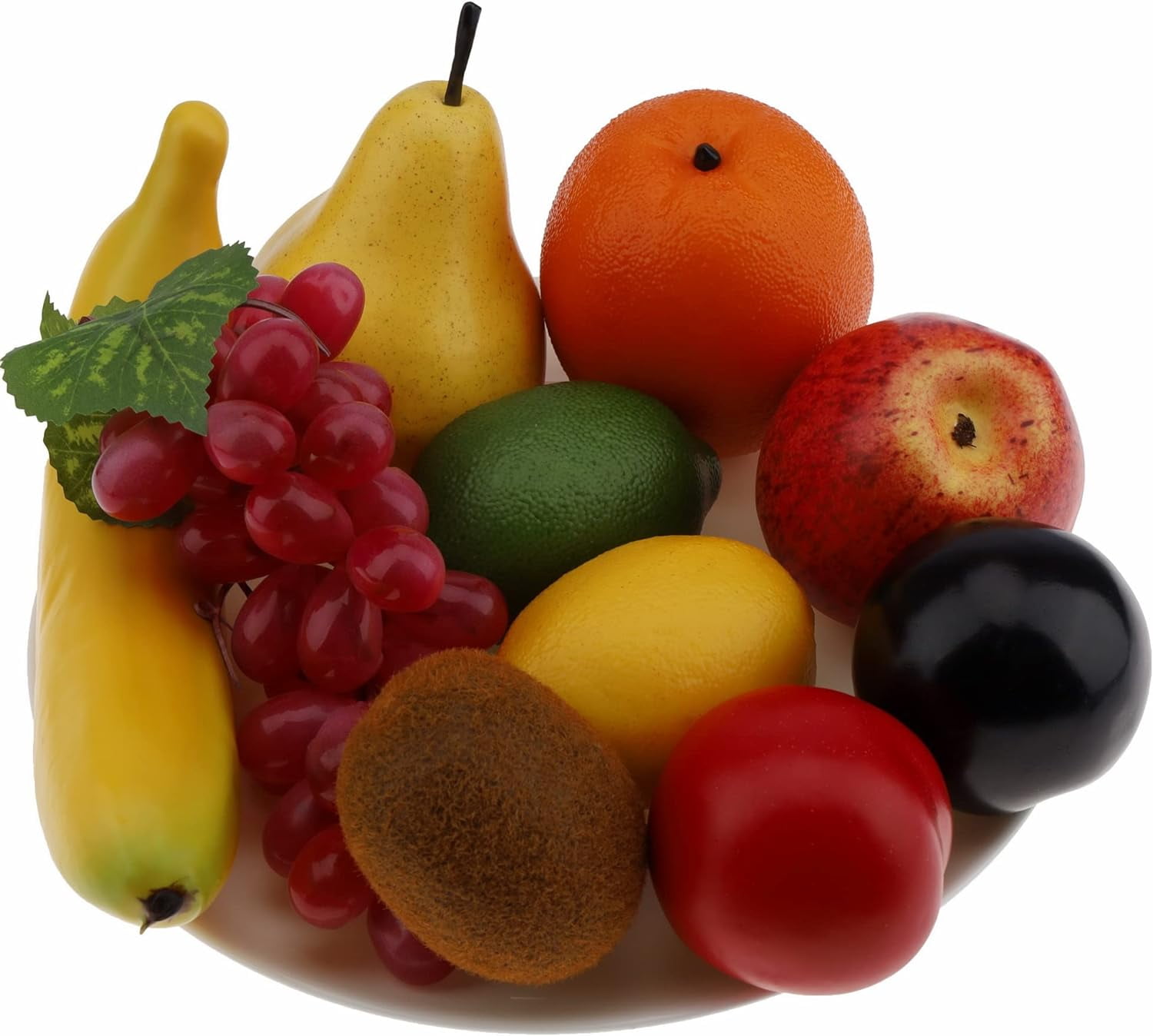 Realistic Artificial Decorative Fruit Fake Apple Orange Pear Lemon ...
