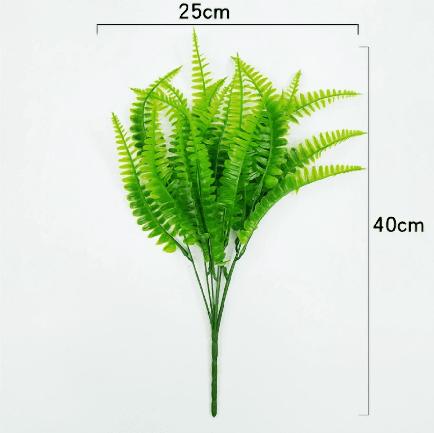 Realistic Artificial Fern Plant - 15.9" Lifelike Faux Greenery for ...