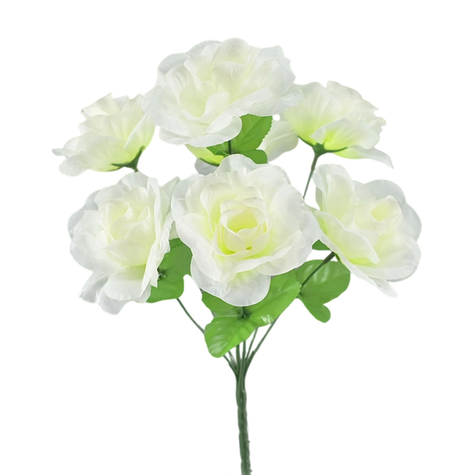 Realistic Artificial Flowers Bouquet, Fake Plastic Flowers for Home ...