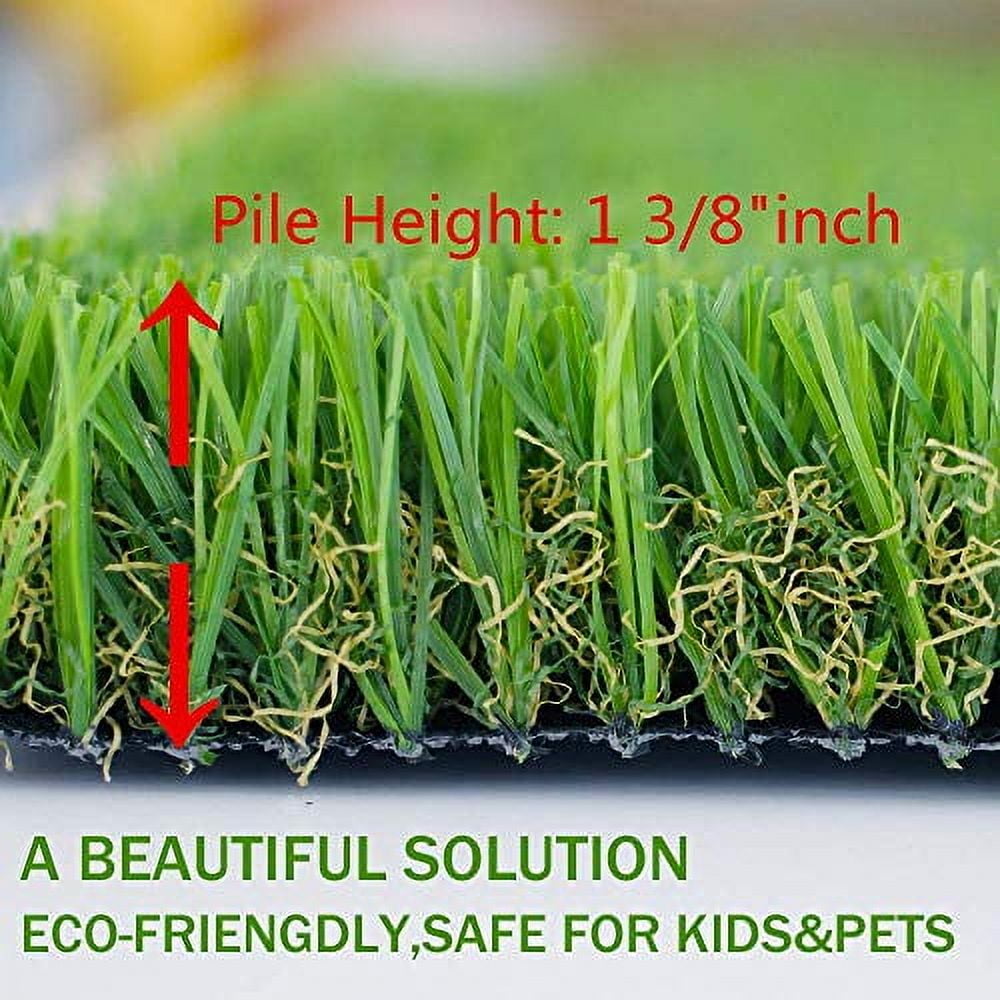Realistic Artificial Grass Turf - 5FTX6FT(30 Square FT) Indoor Outdoor Garden Lawn Landscape ...