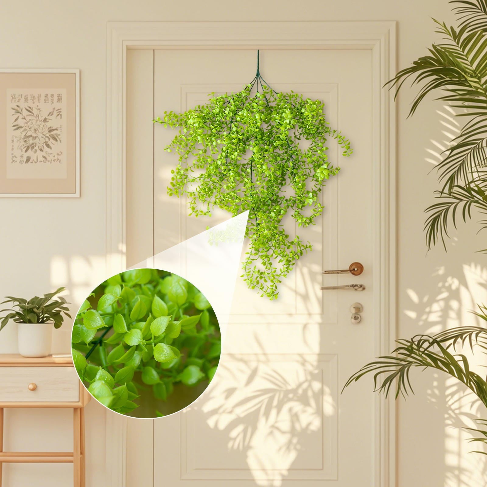 Realistic Artificial Hanging Wall Decor Faux Plant Hanging for Living ...