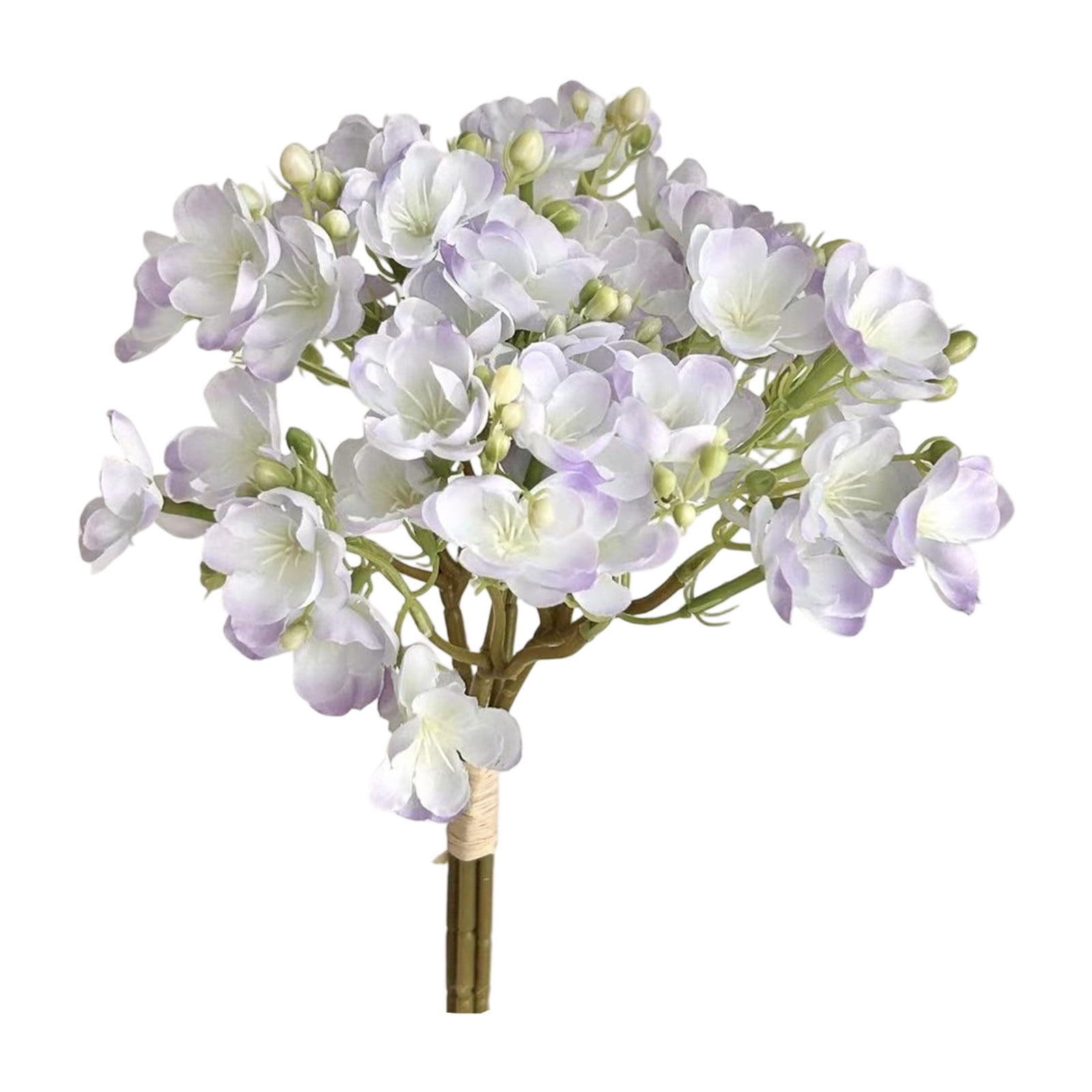 Realistic Artificial Jasmine Flower Bouquet,4-Stem Silk Arrangement for ...