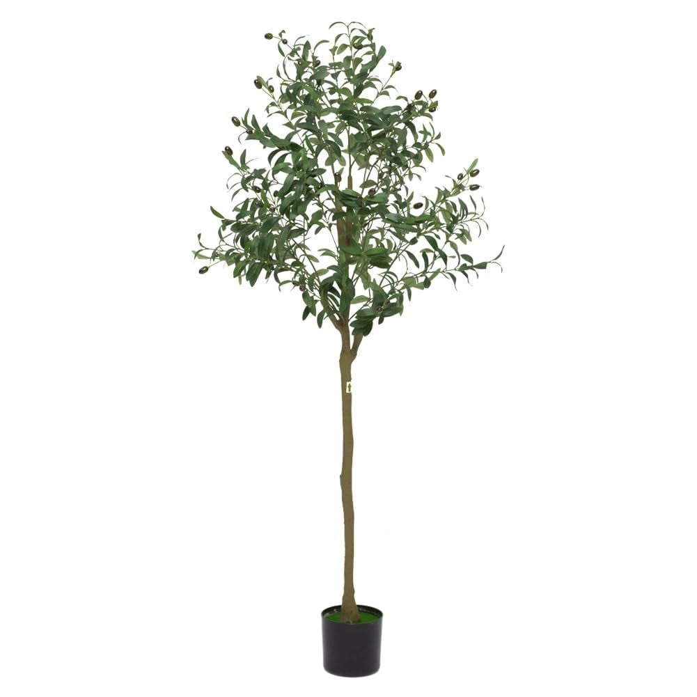 Realistic Artificial Olive Tree for Home & Office Decor – 6ft Tall Faux ...