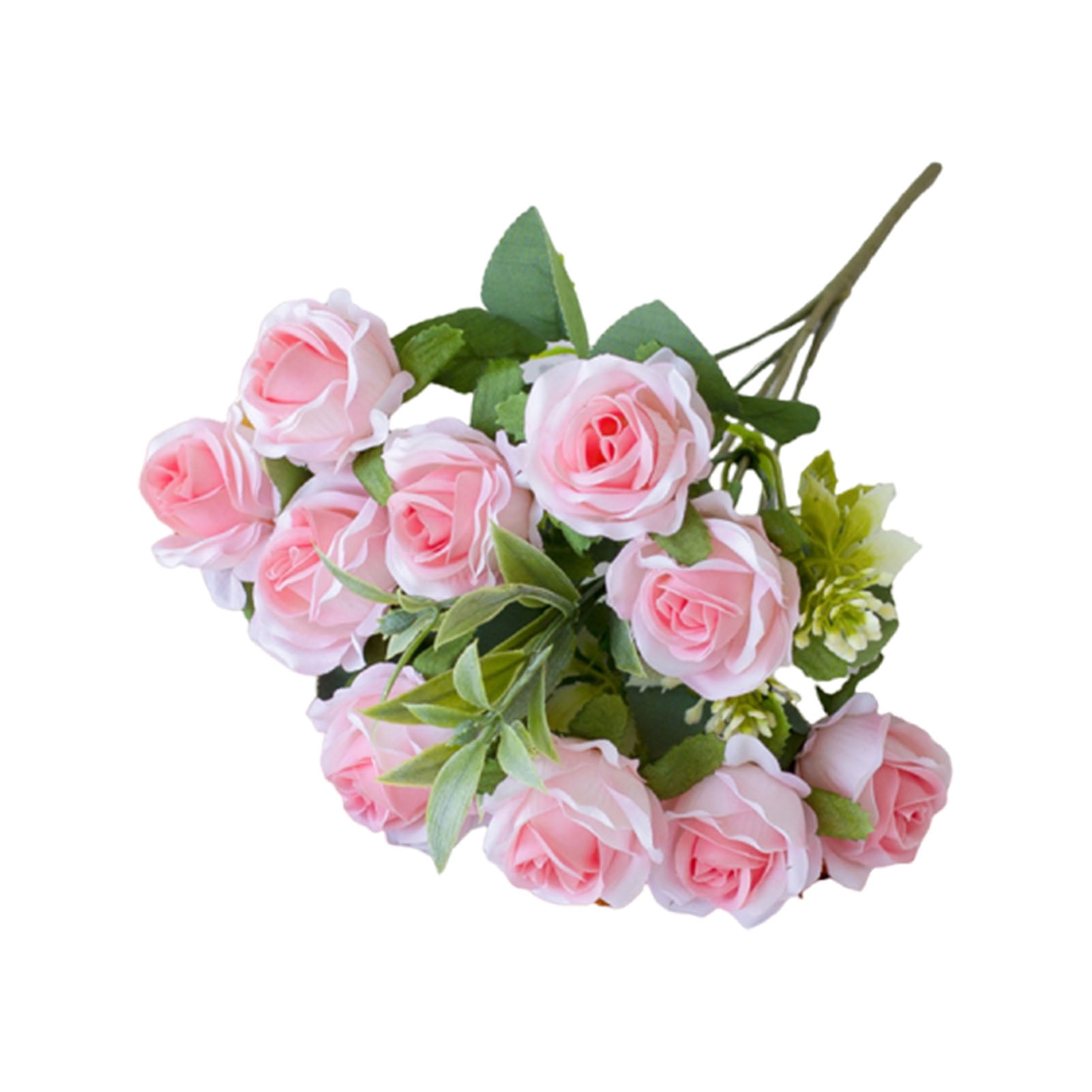 Realistic Artificial Rose Flower Branch with Stem for Wedding Bridal ...