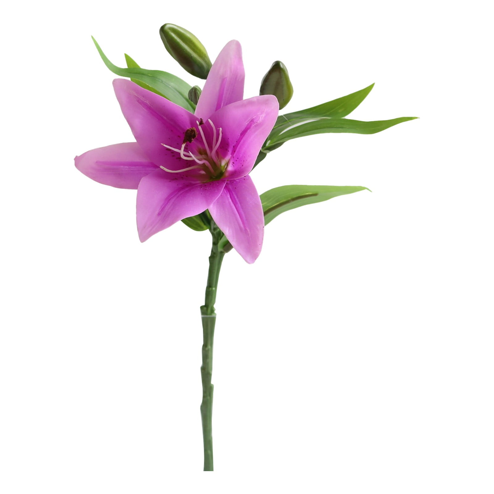 Realistic Artificial Silk Lily Flowers Bouquet with 3 Stems for Home ...