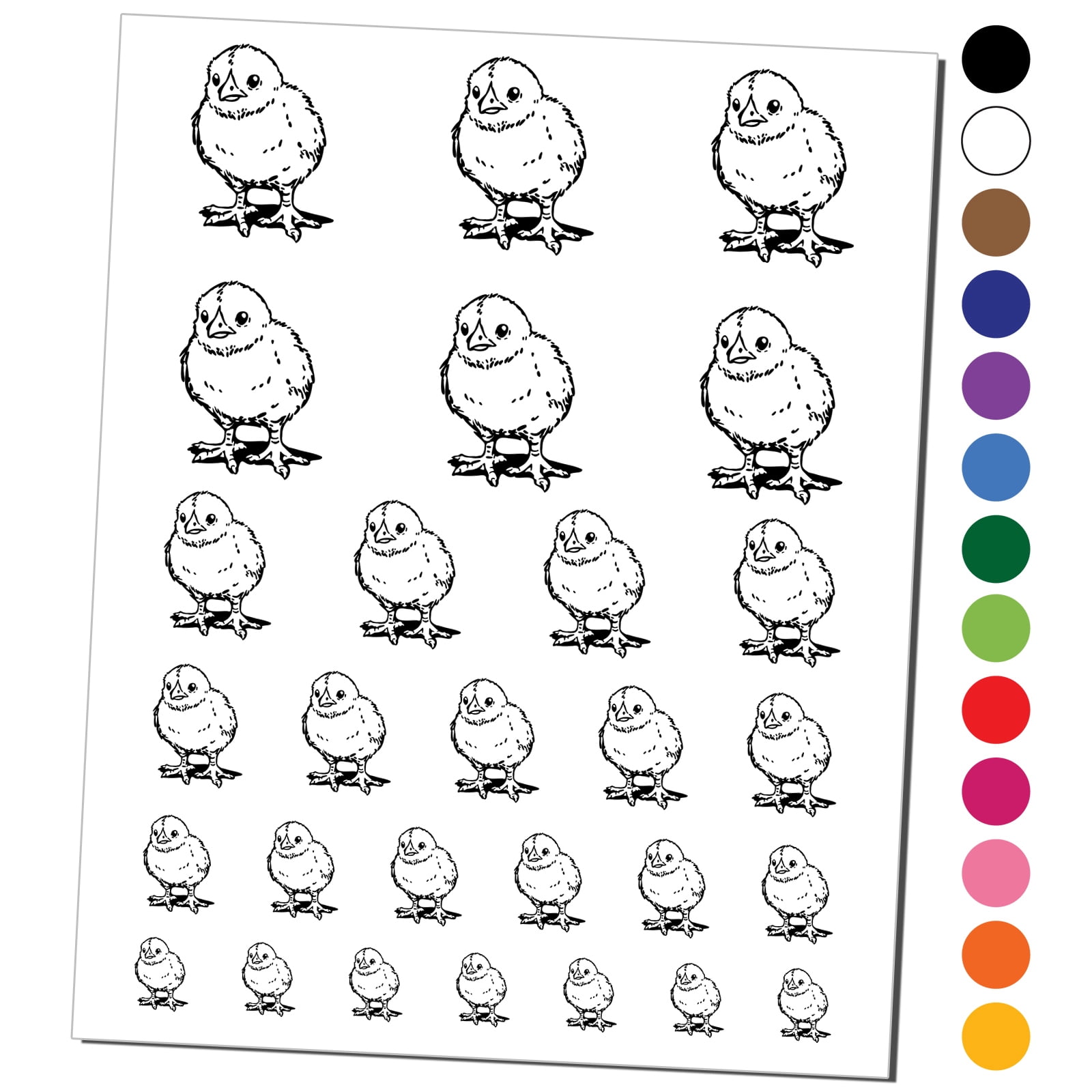 Realistic Baby Chick Chicken Water Resistant Temporary Tattoo Set Fake ...