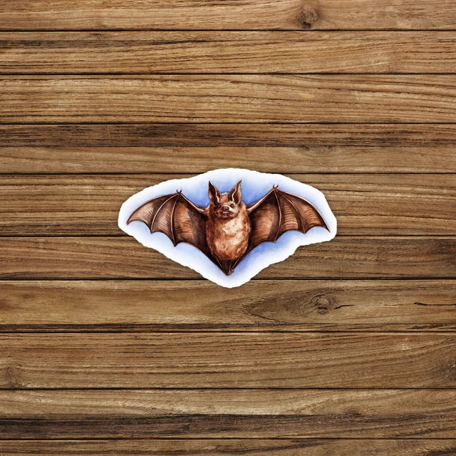 Realistic Bat Sticker - Spooky Halloween Decor, Detailed Vampire ...