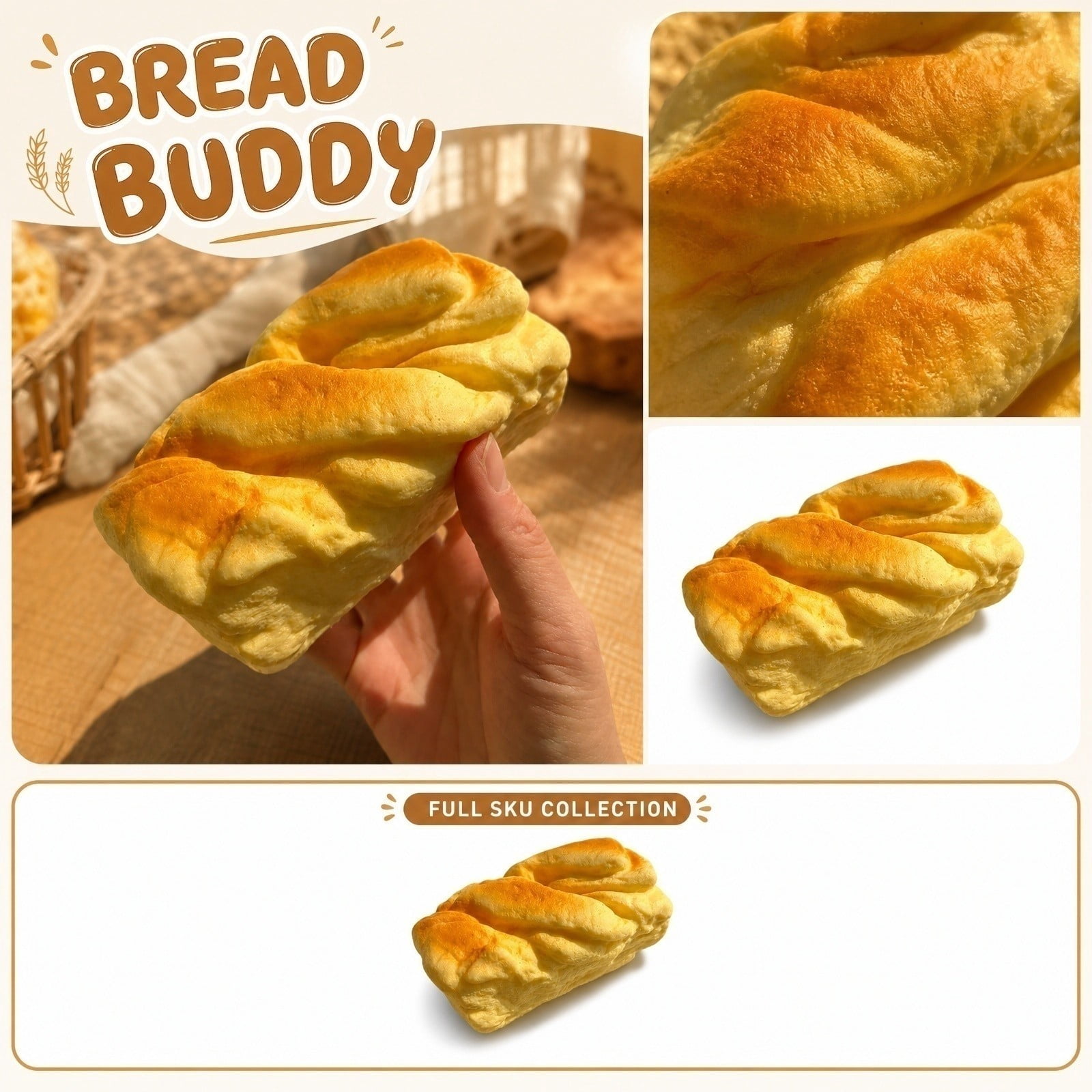Realistic Big Bread Squeeze，Soft & Squishy,Slushy Squishy,Butter ...