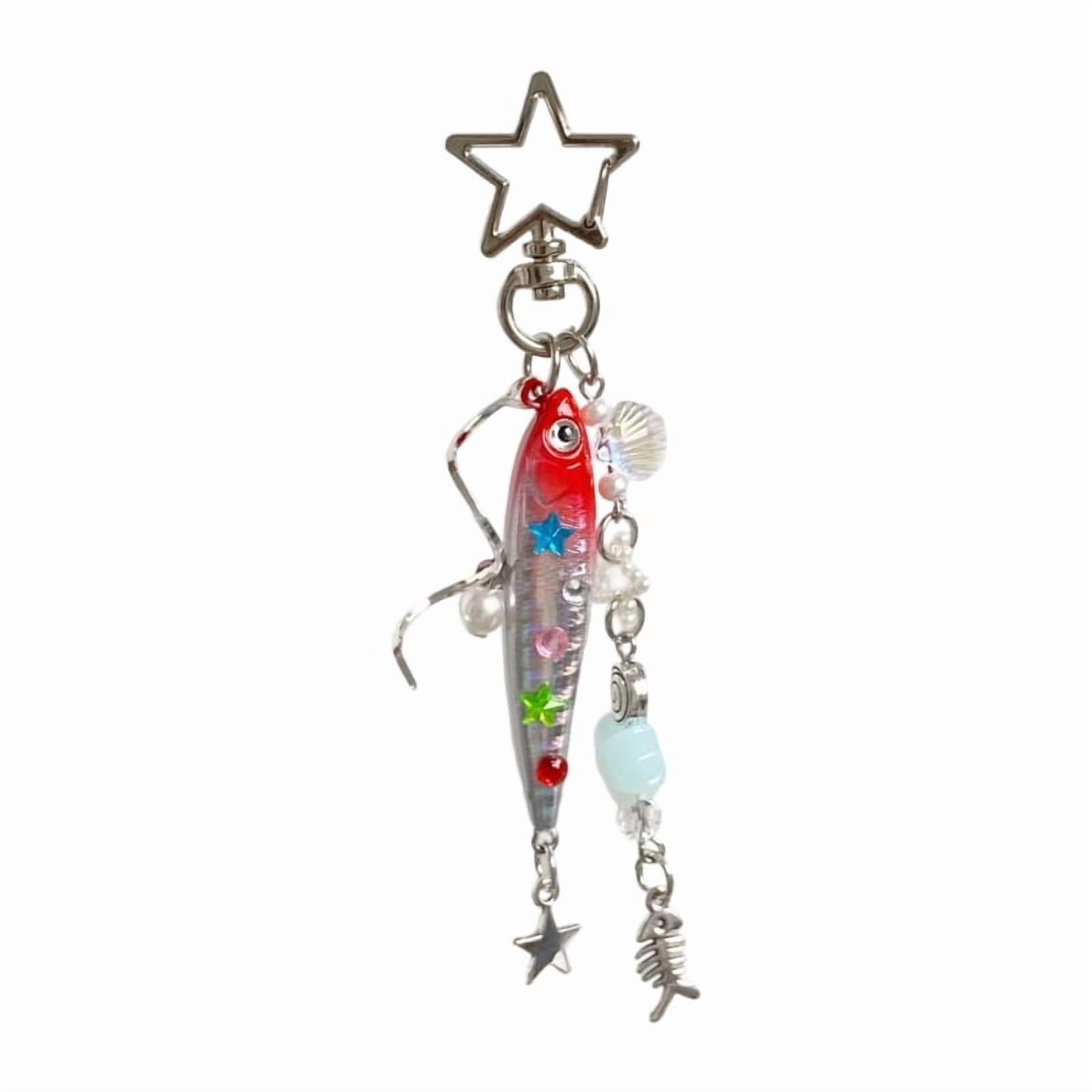 Realistic Bionic Fish Keychain Flexible Joints Design Phone Lanyard ...
