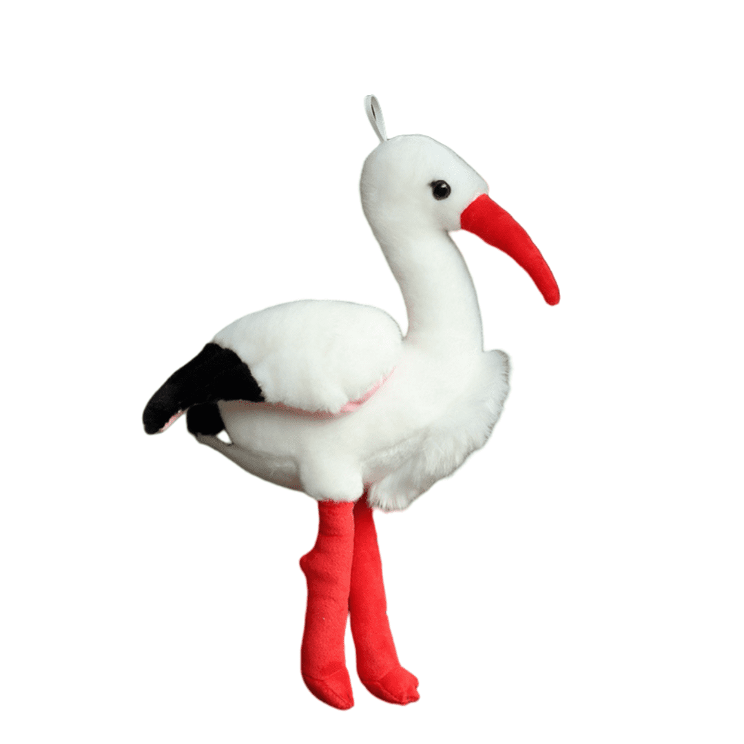 Realistic Bird Fur Plush Toy - Simulated Eagle Vulture Stork Pelican ...