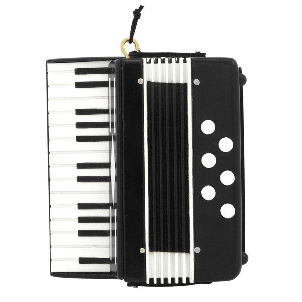 Realistic Black ACCORDION Musical Instrument Christmas Ornament, 2.5 ...