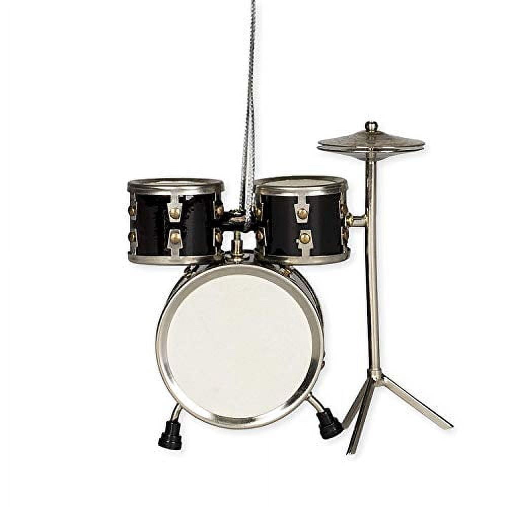 Broadway Gifts Realistic Black Snare Drum Set - 3" Tall Musical ...