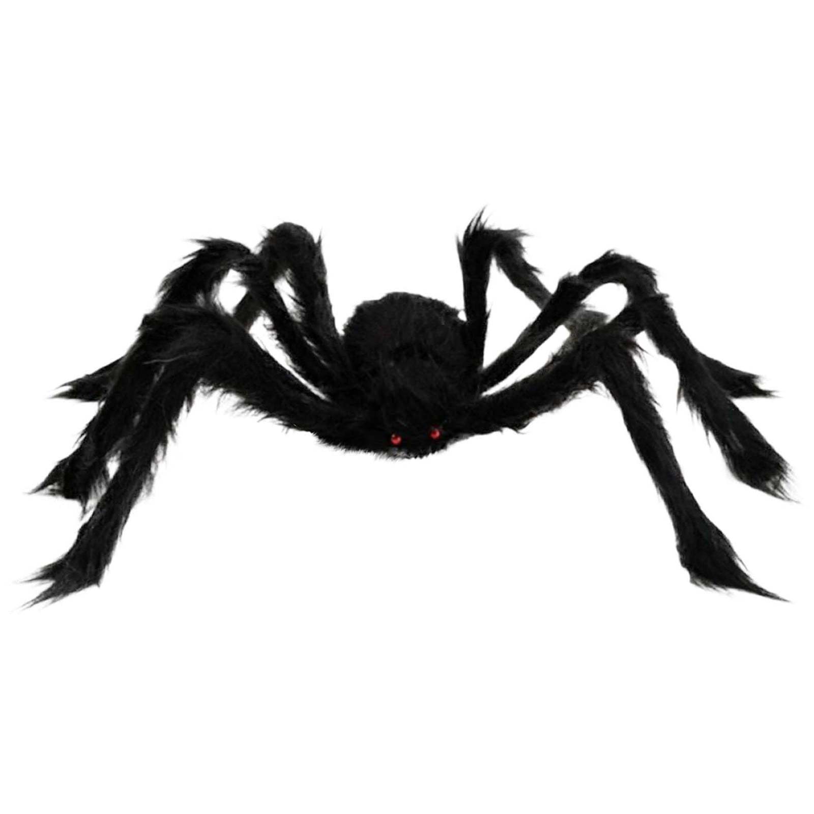 Realistic Black Plush Spider Halloween Decoration, Giant Stuffed Insect ...