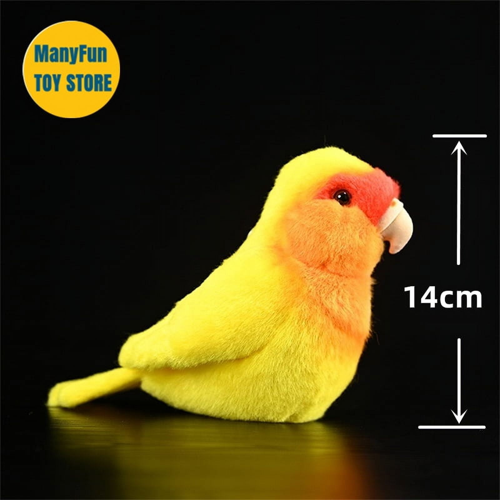 Realistic Blue Peony Parrot High Fidelity Lovebird Plushie Budgie ...