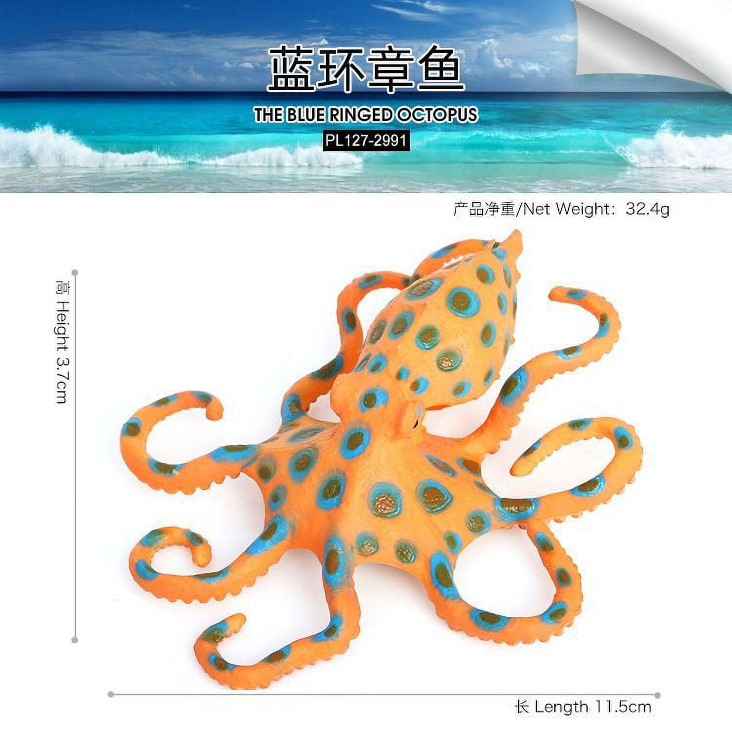 Realistic Blue-ringed Octopus Simulated Blue-ringed Octopus Artificial ...