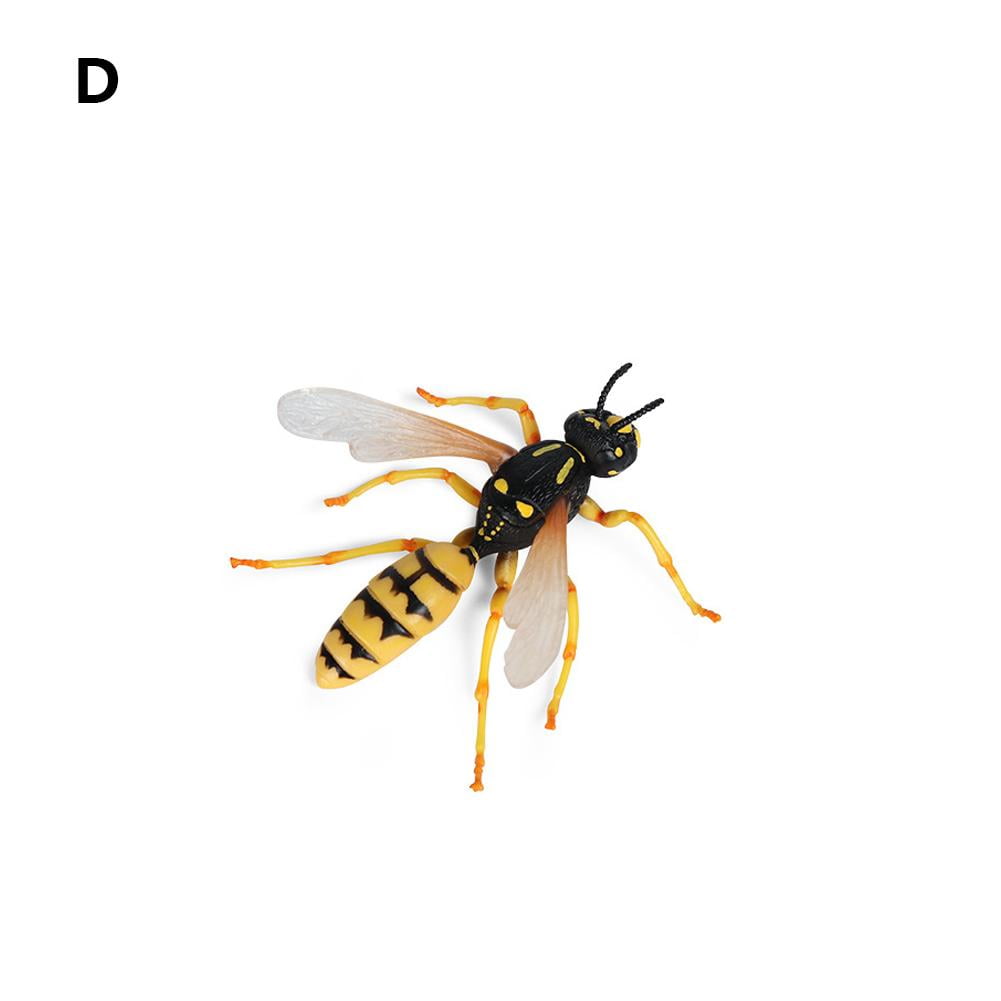 Realistic Bugs Action Figures Model Plastic Insects Set Gift Toys Bee ...