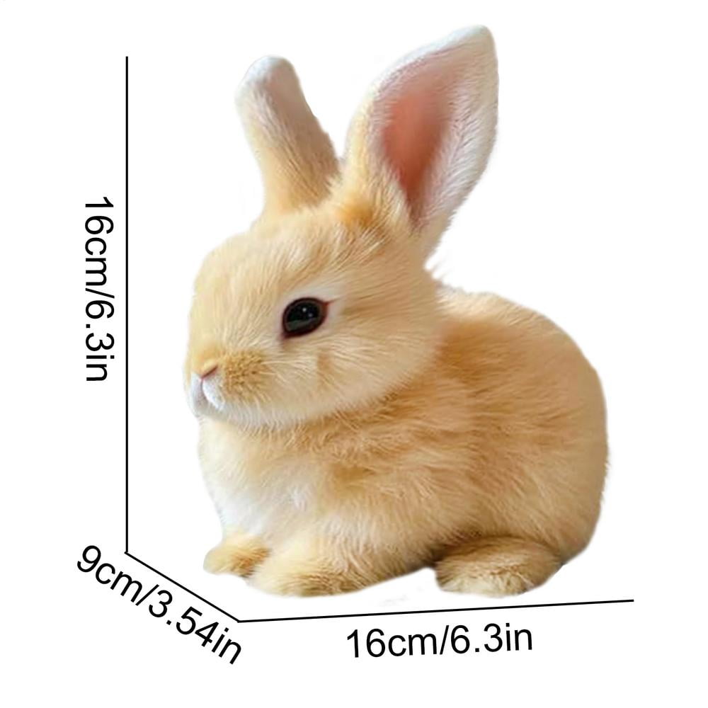 Realistic Bunny Interactive Plush Figure Toy Cute Stuffed Bunny ...