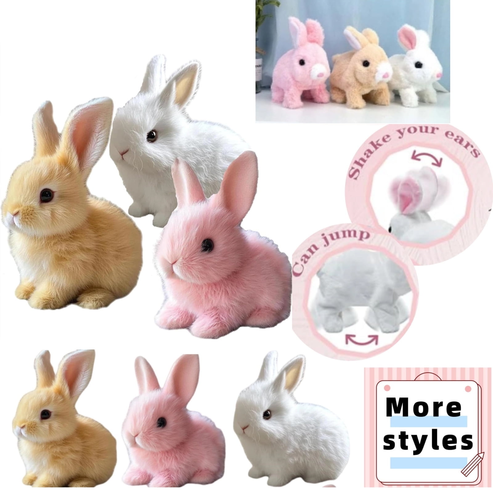 Realistic Bunny Rabbit , Easter Bunny Toys , Interactive Bunny Toys ...