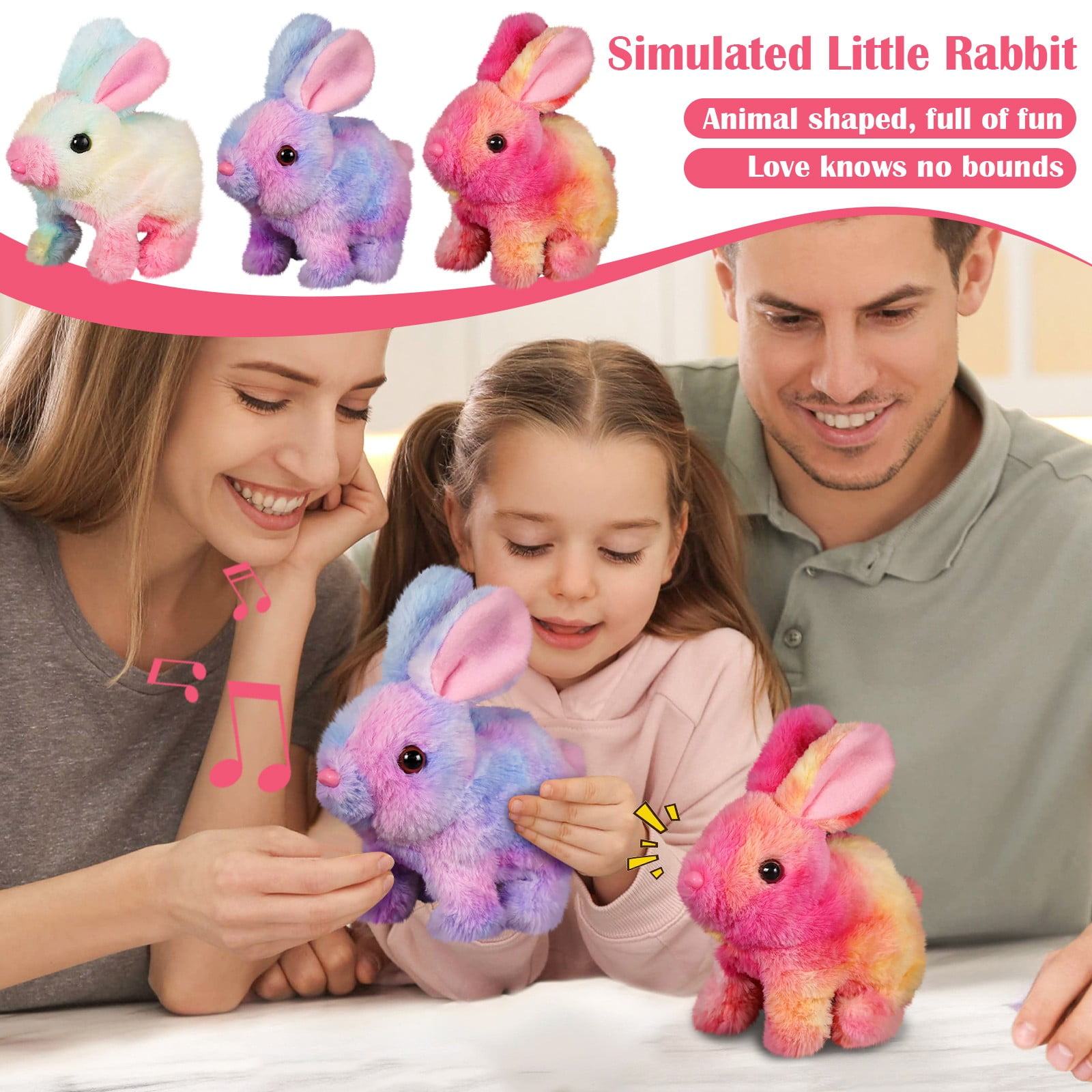 My Realistic Bunny Toy, 2025 New Interactive Realistic Toy Hopping Toy ...